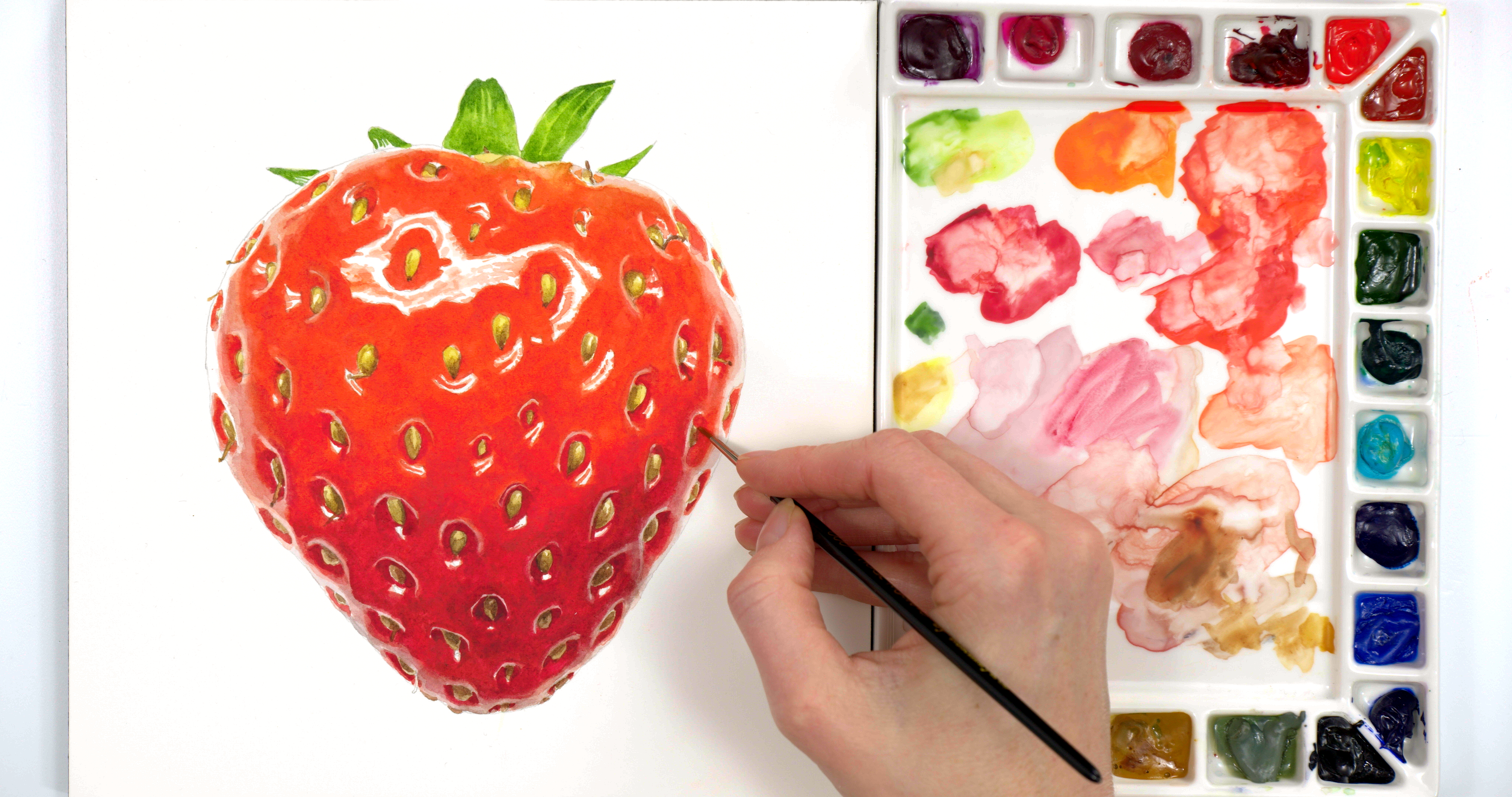 Strawberries Painting