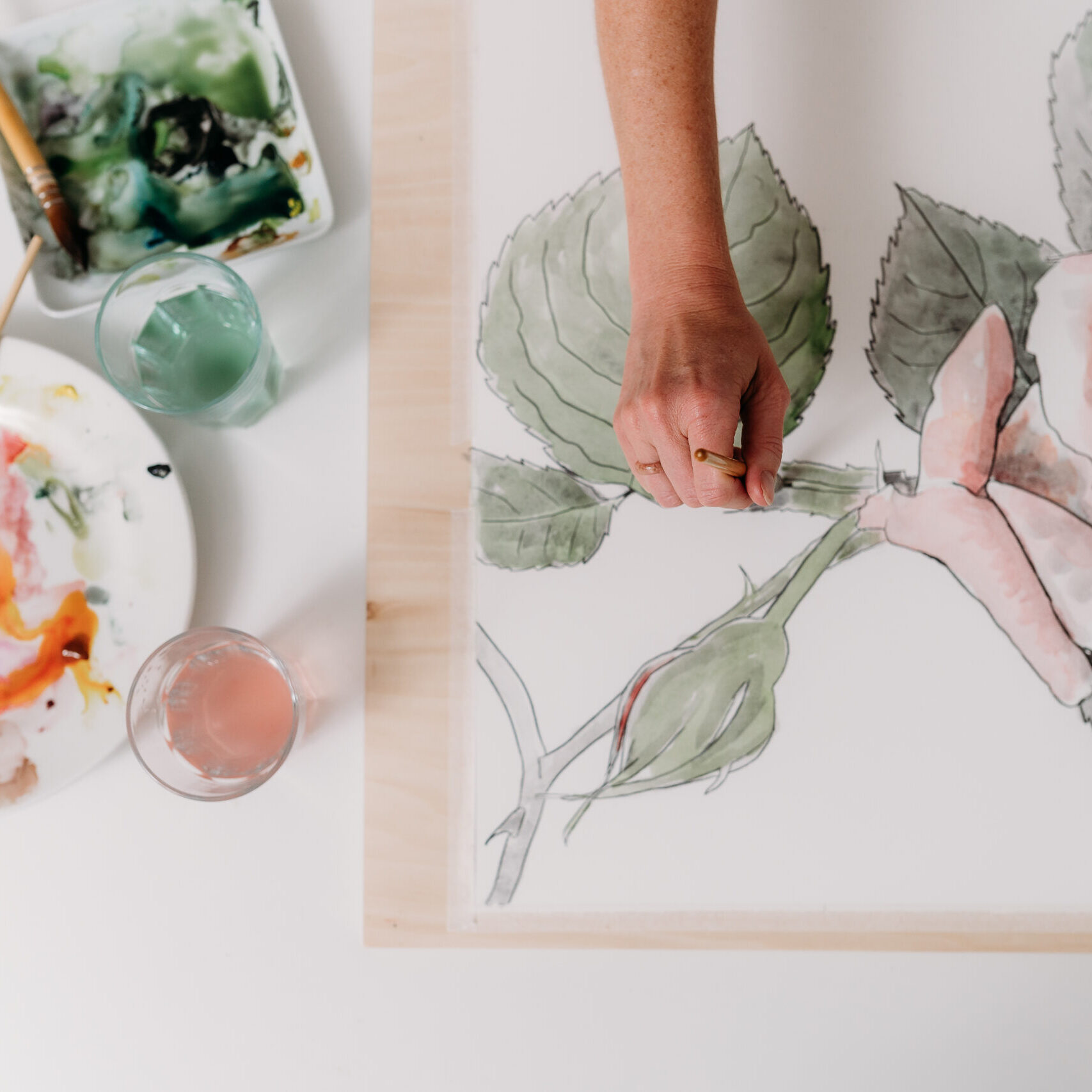 Brushes, Paper, Other Equipment & the Workspace - Nature Studio